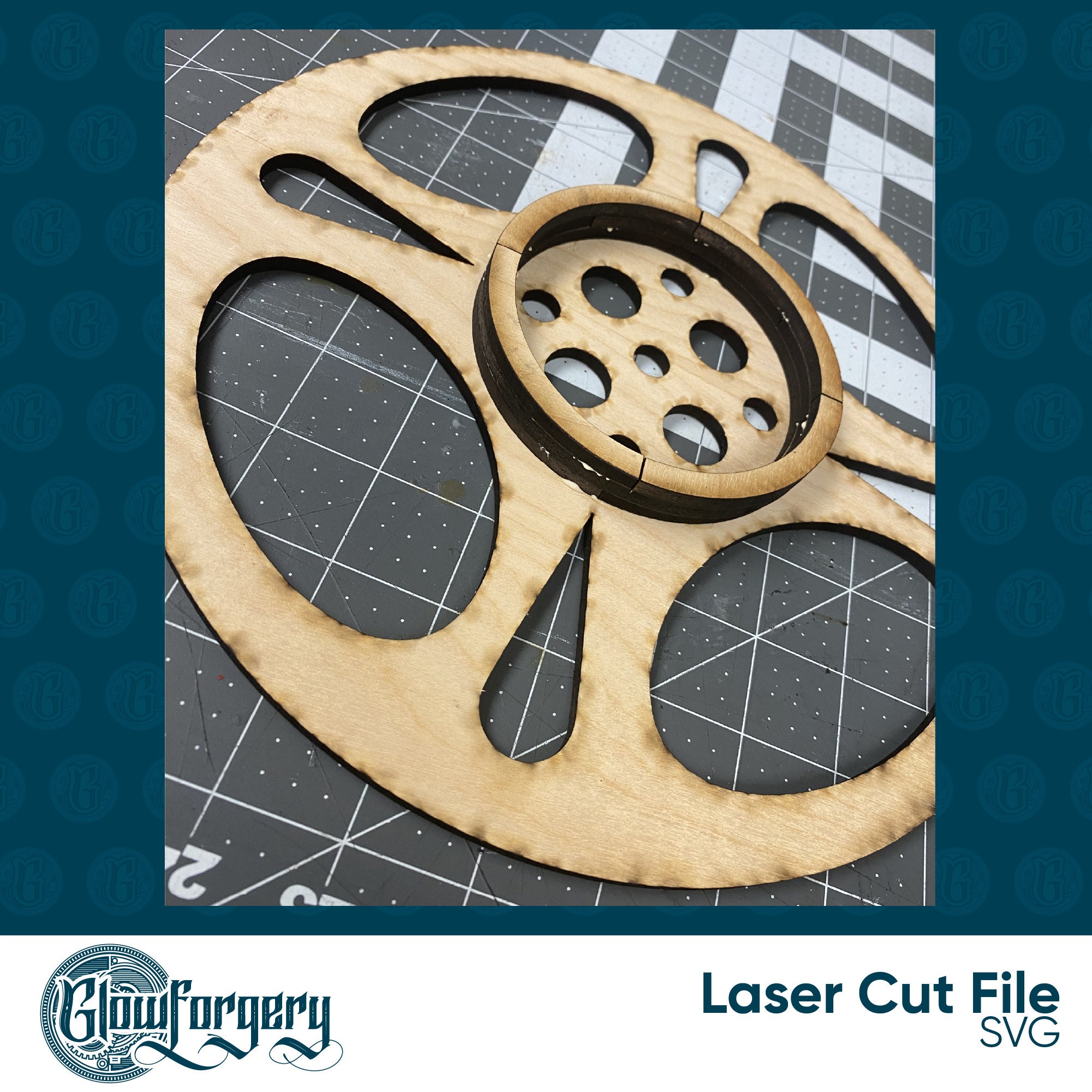 Movie Reel & Clapper Board Set / Digital Laser Cut SVG File / - Etsy
