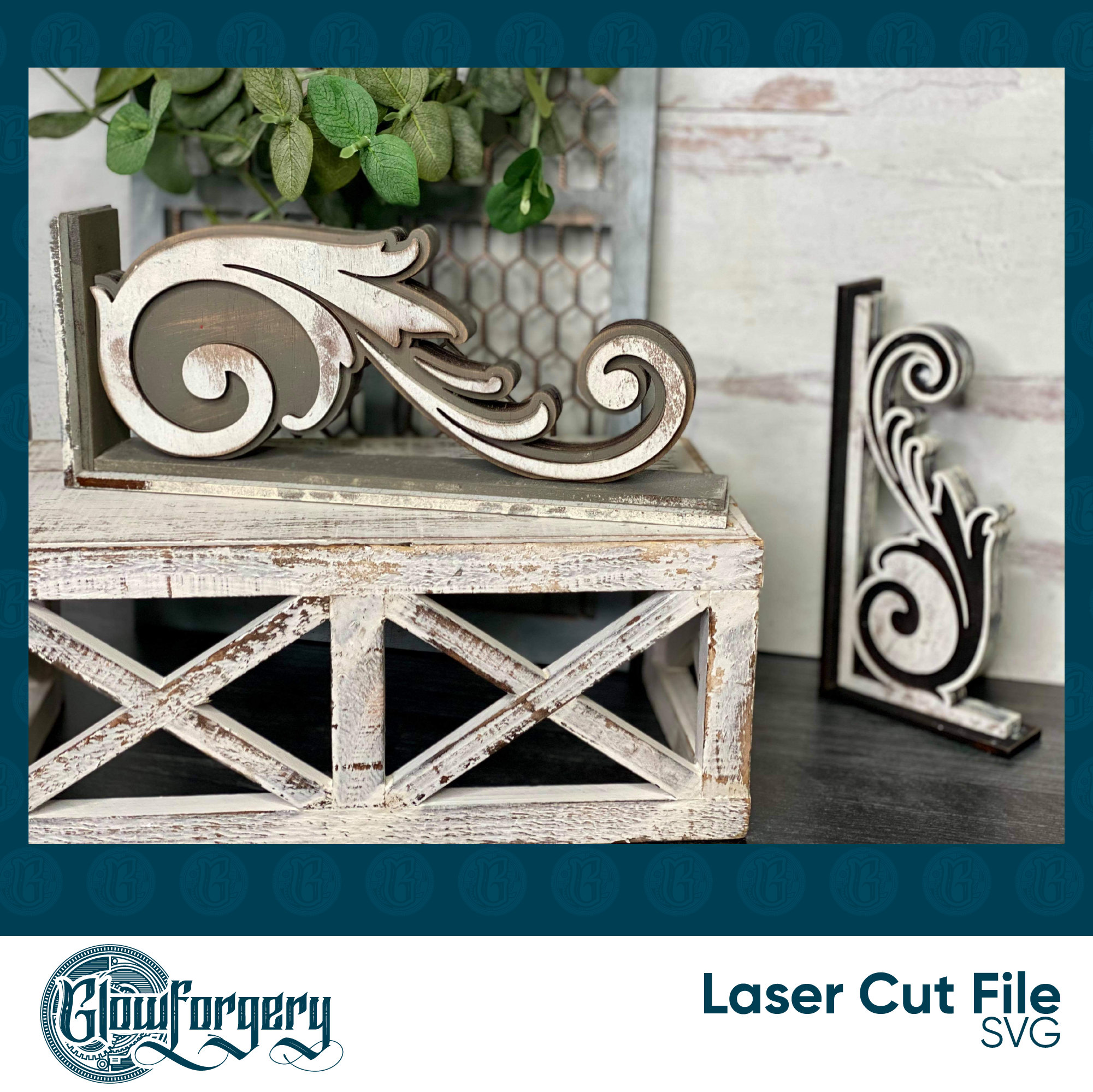 Decorative Corbel Set / Digital Laser Cut SVG File / Glowforge - Etsy UK