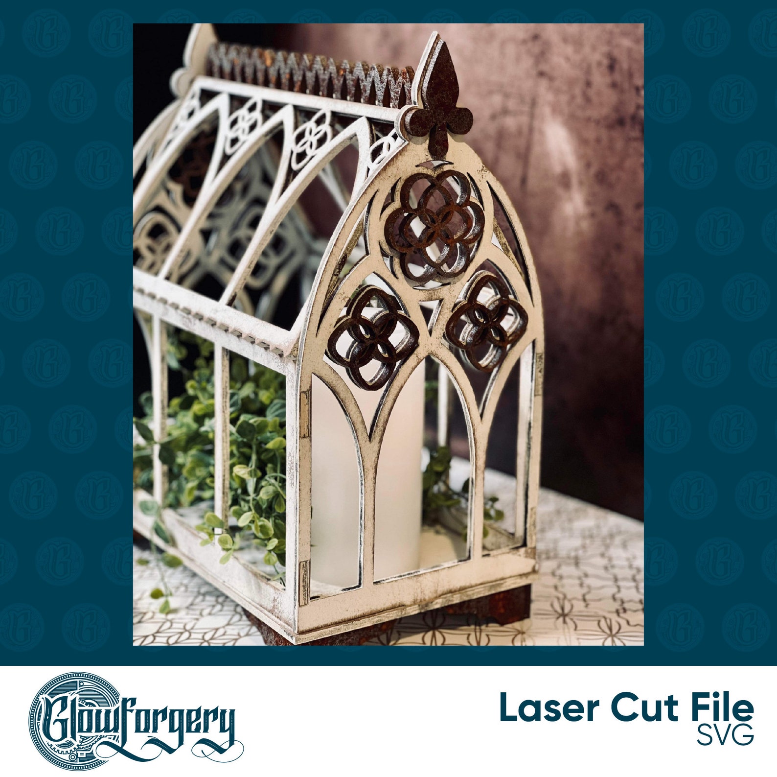 Gothic Greenhouse / Digital Laser Cut SVG File / Glowforge / - Etsy
