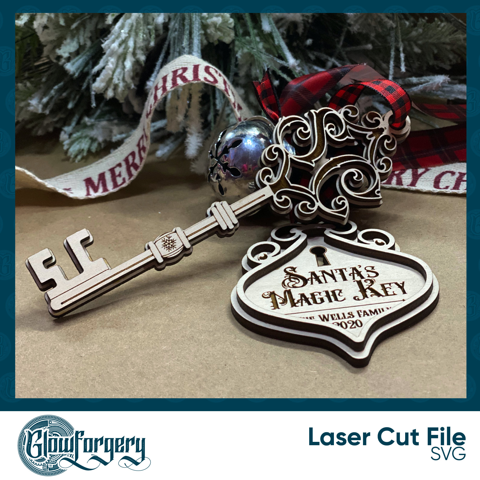 Santa's Magic Christmas Eve Key / Digital Laser Cut SVG - Etsy