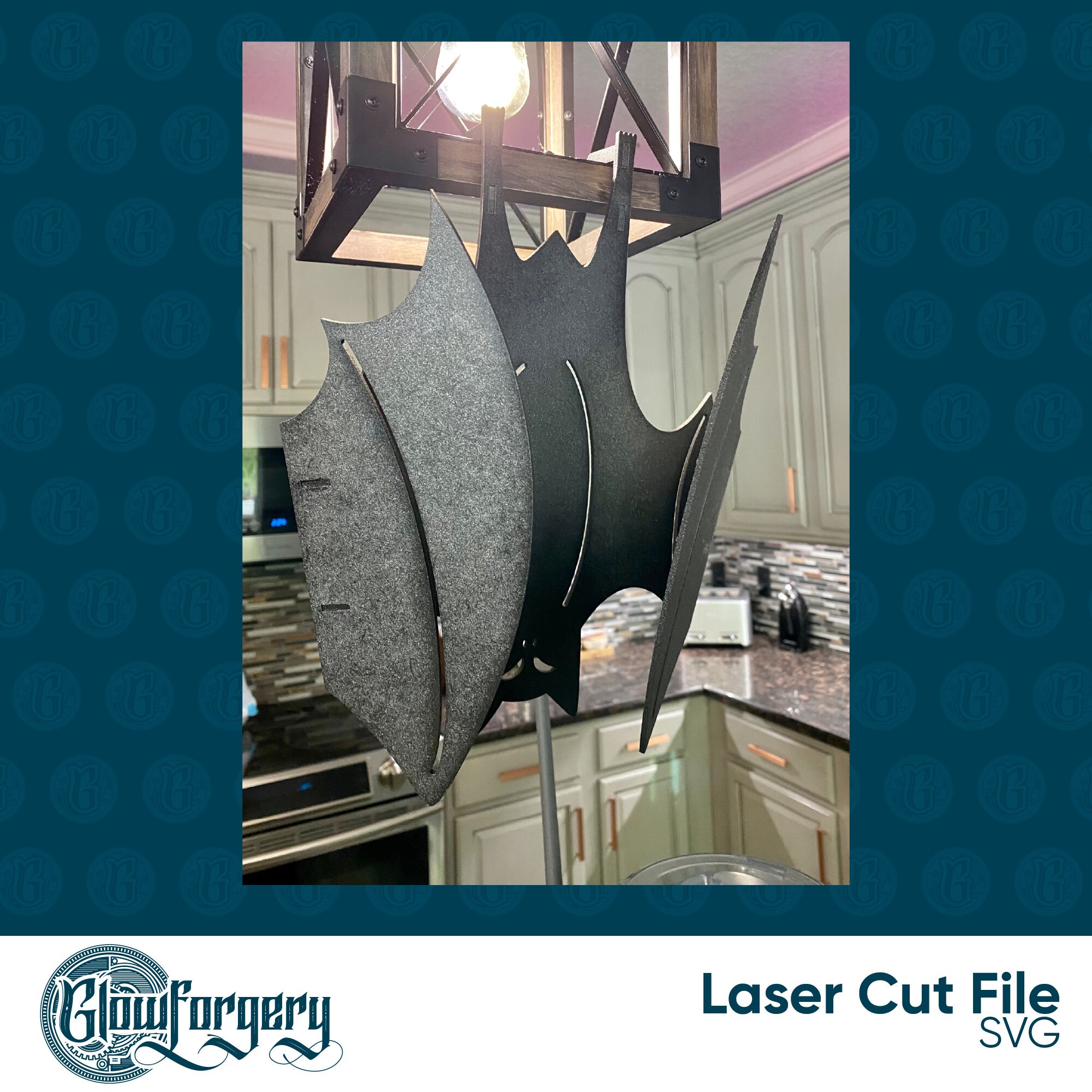 Bertie the 3D Hanging Bat / Digital Laser Cut SVG File / - Etsy