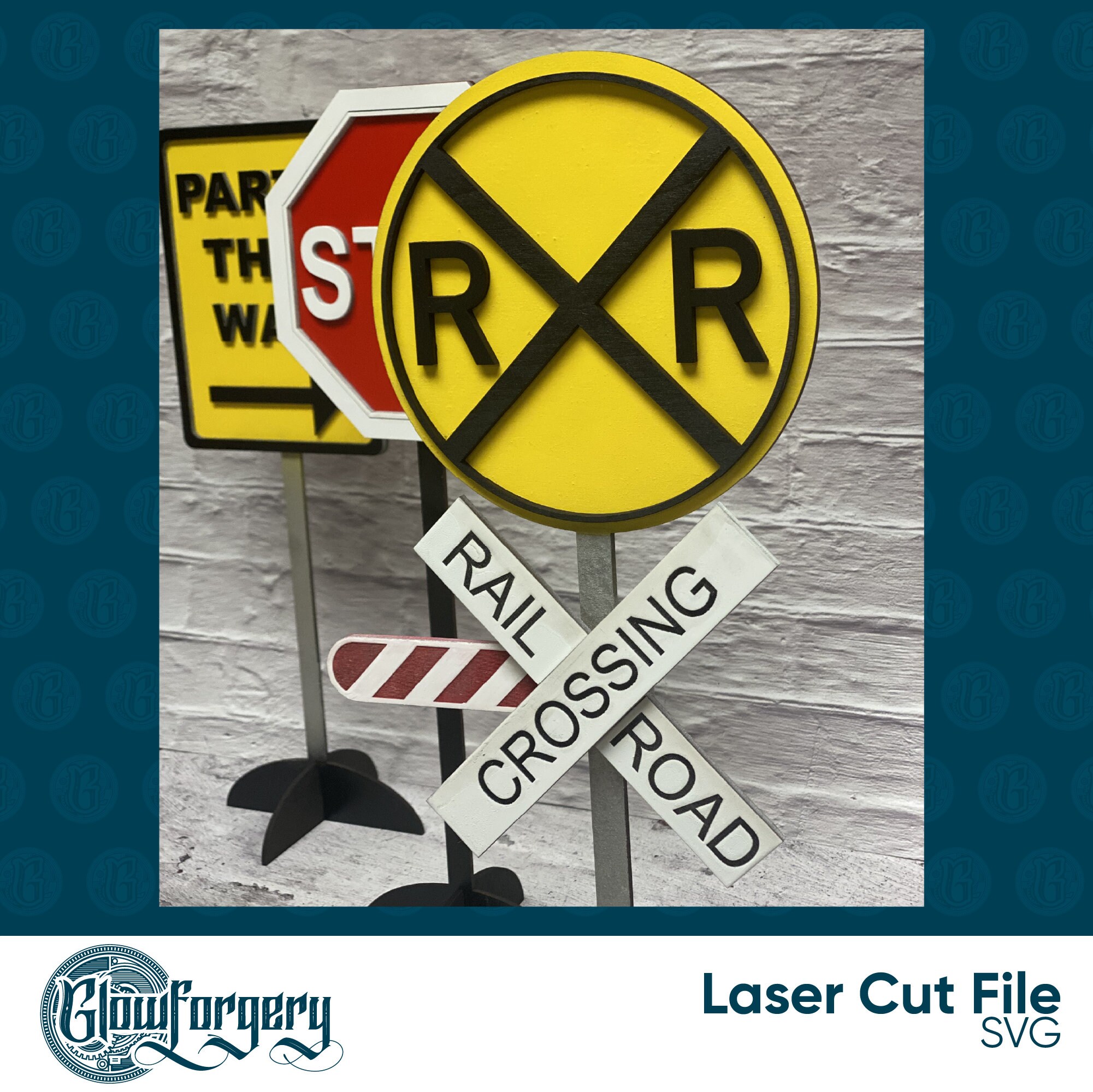 18 Road Sign Set / Digital Laser Cut SVG File / - Etsy