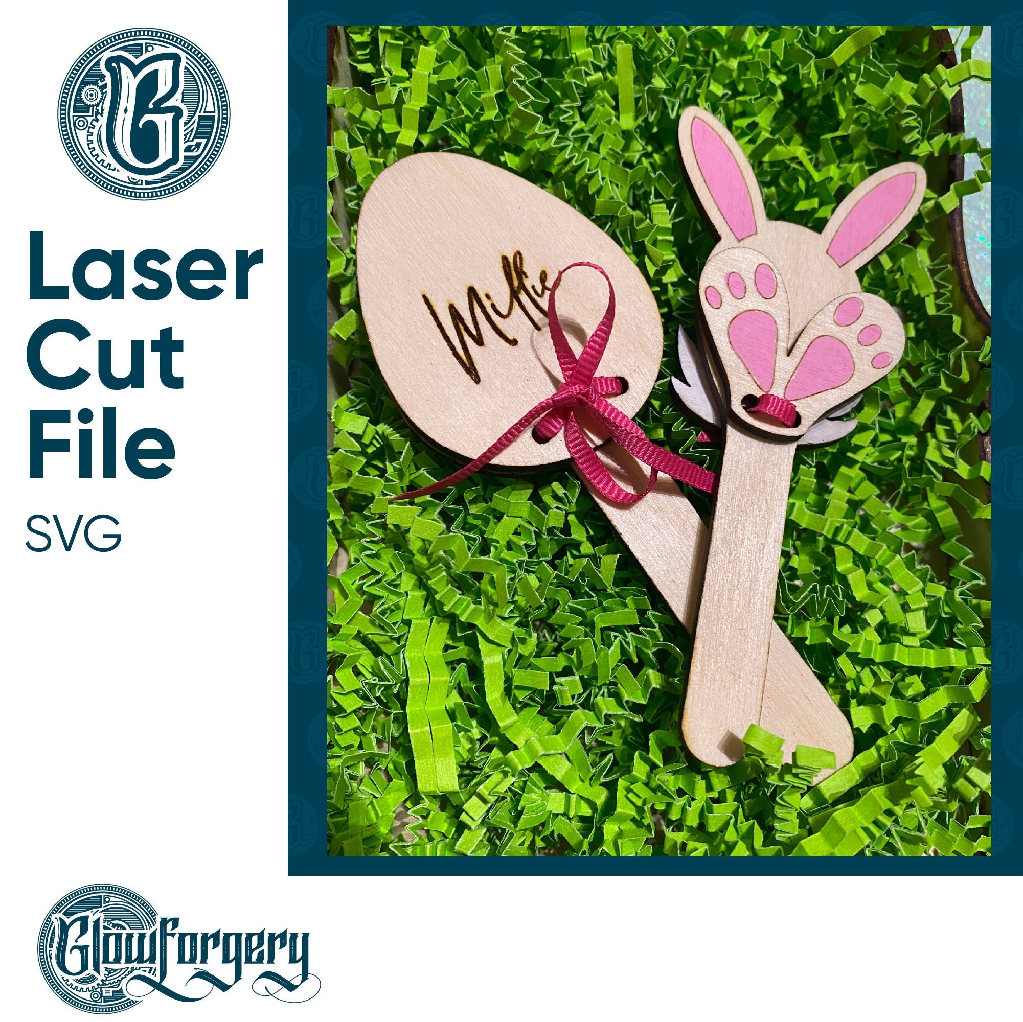 Easter Happy Clappers / Digital Laser Cut SVG File / Glowforge - Etsy