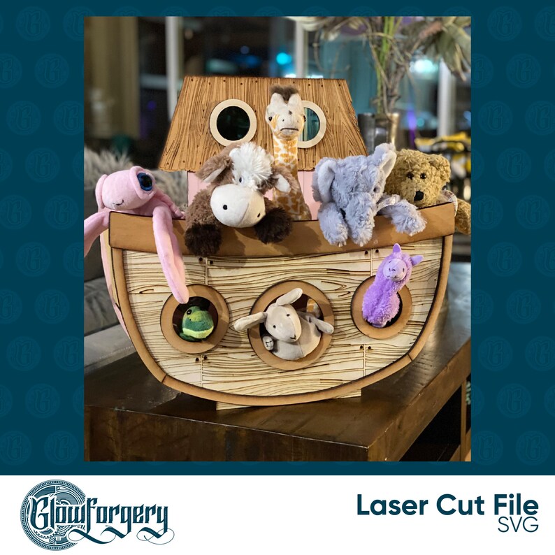 Noah's Ark / Digital Laser Cut SVG File / Glowforge / Home - Etsy