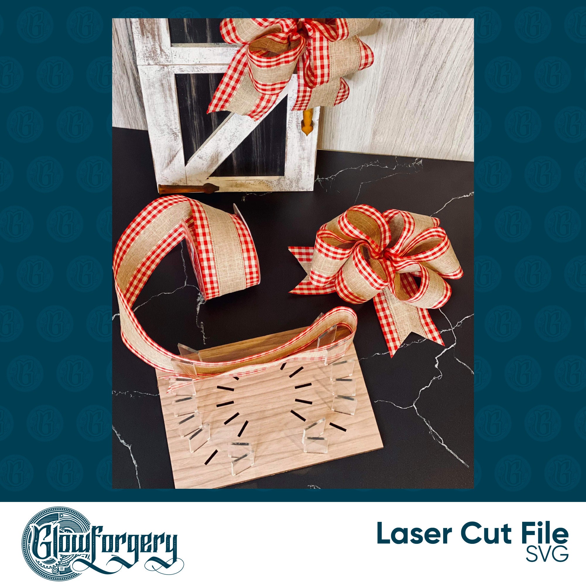 Bow Jig/ Digital Laser Cut SVG File / Glowforge / Home Decor / - Etsy