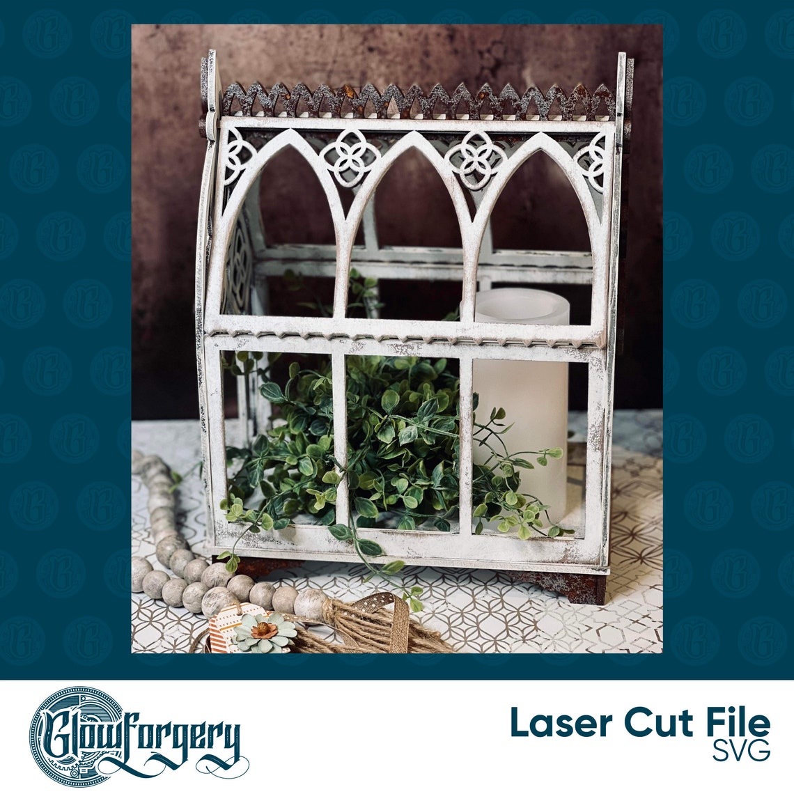 Gothic Greenhouse / Digital Laser Cut SVG File / Glowforge / - Etsy