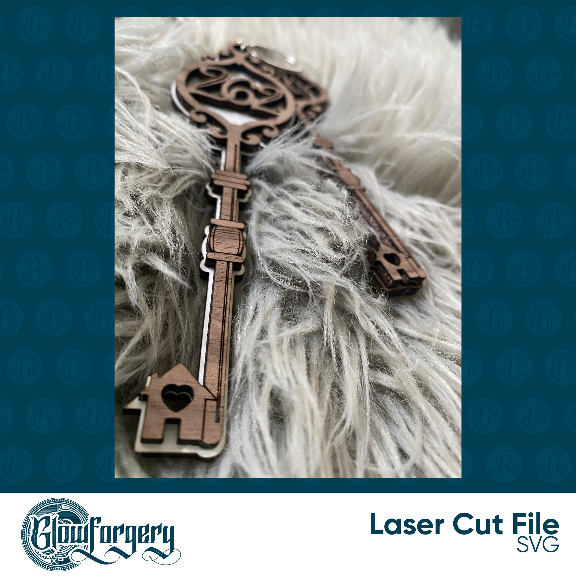 New Home Key Presentation / Digital Laser Cut SVG File / | Etsy