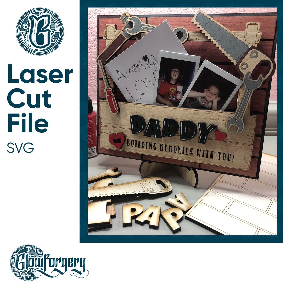 Fathers Day Tool Box Kit Includes 10 Variations / Digital - Etsy