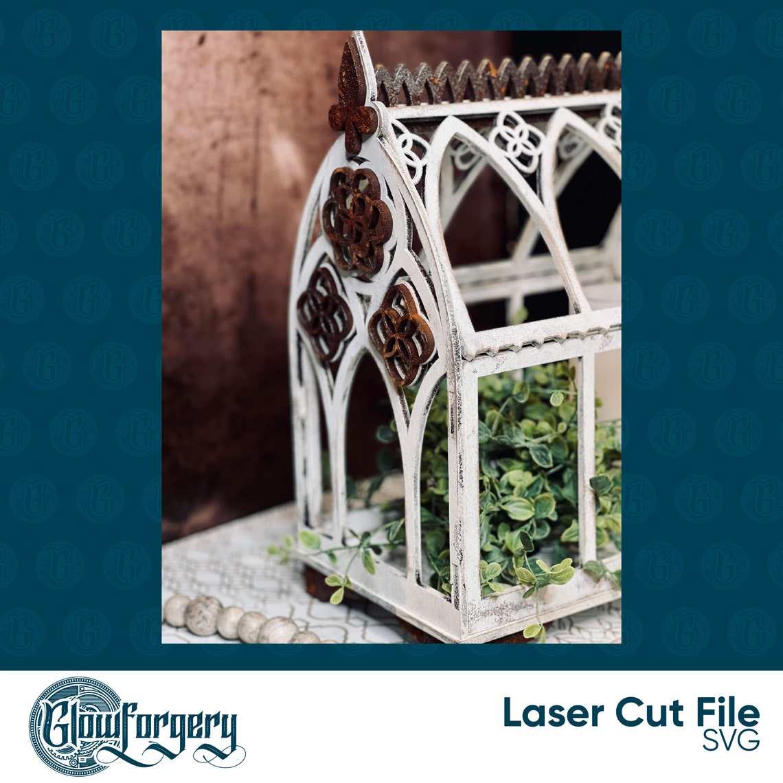 Gothic Greenhouse / Digital Laser Cut SVG File / Glowforge / - Etsy