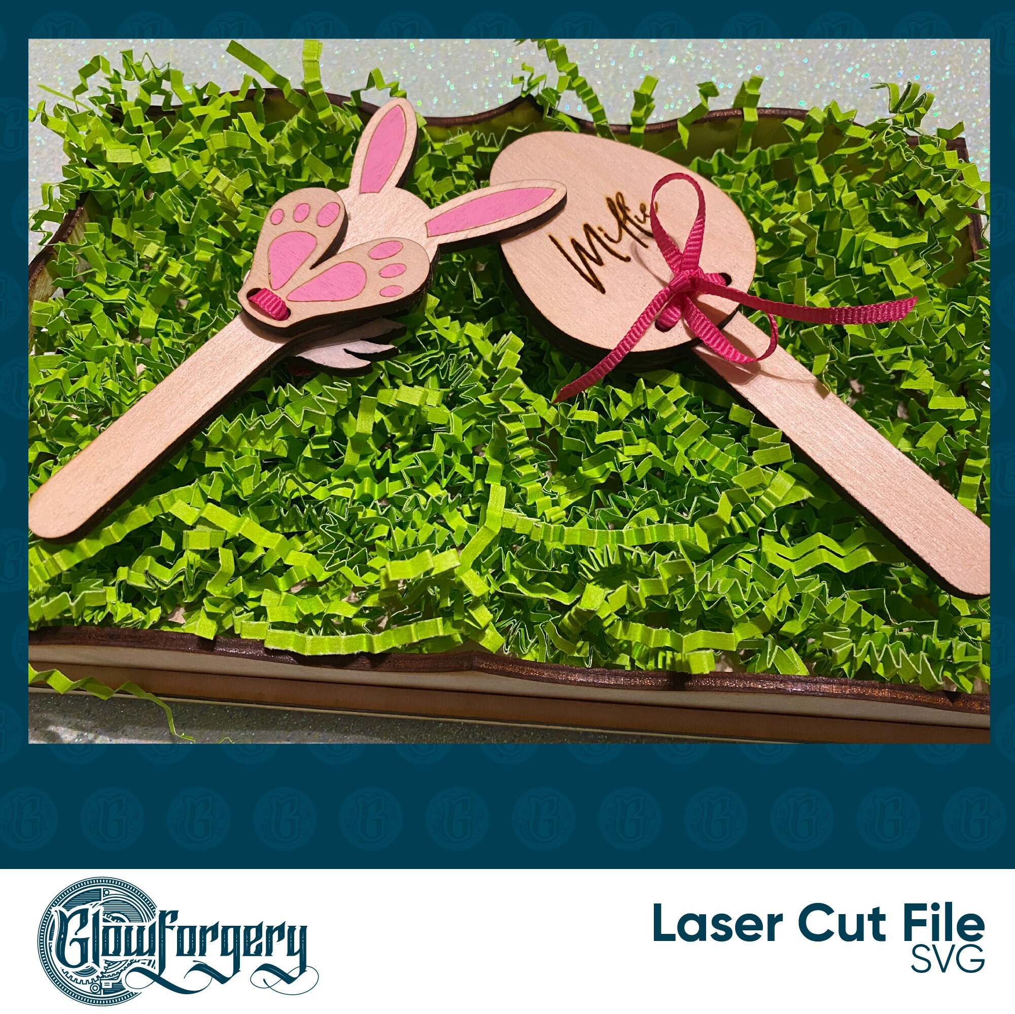 Easter Happy Clappers / Digital Laser Cut SVG File / Glowforge - Etsy