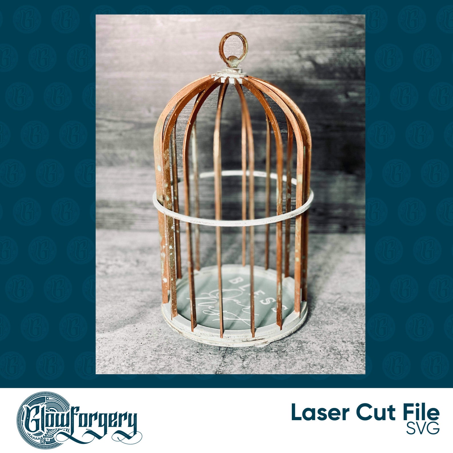 Bird Cage / Digital Laser Cut SVG File / Glowforge / Home | Etsy
