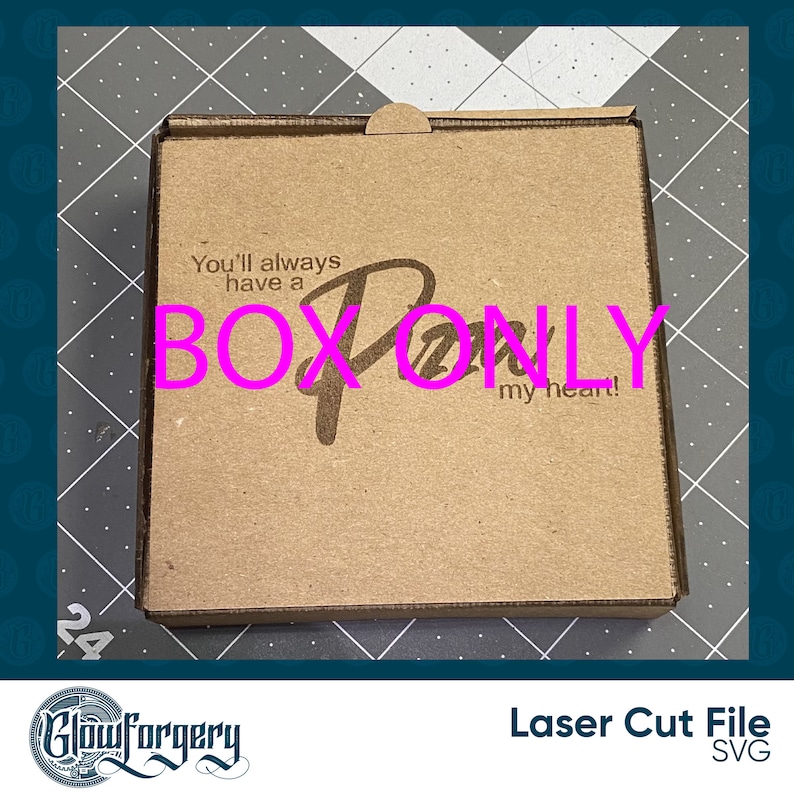 4-5 Pizza Box / Digital Laser Cut SVG File / Glowforge / - Etsy