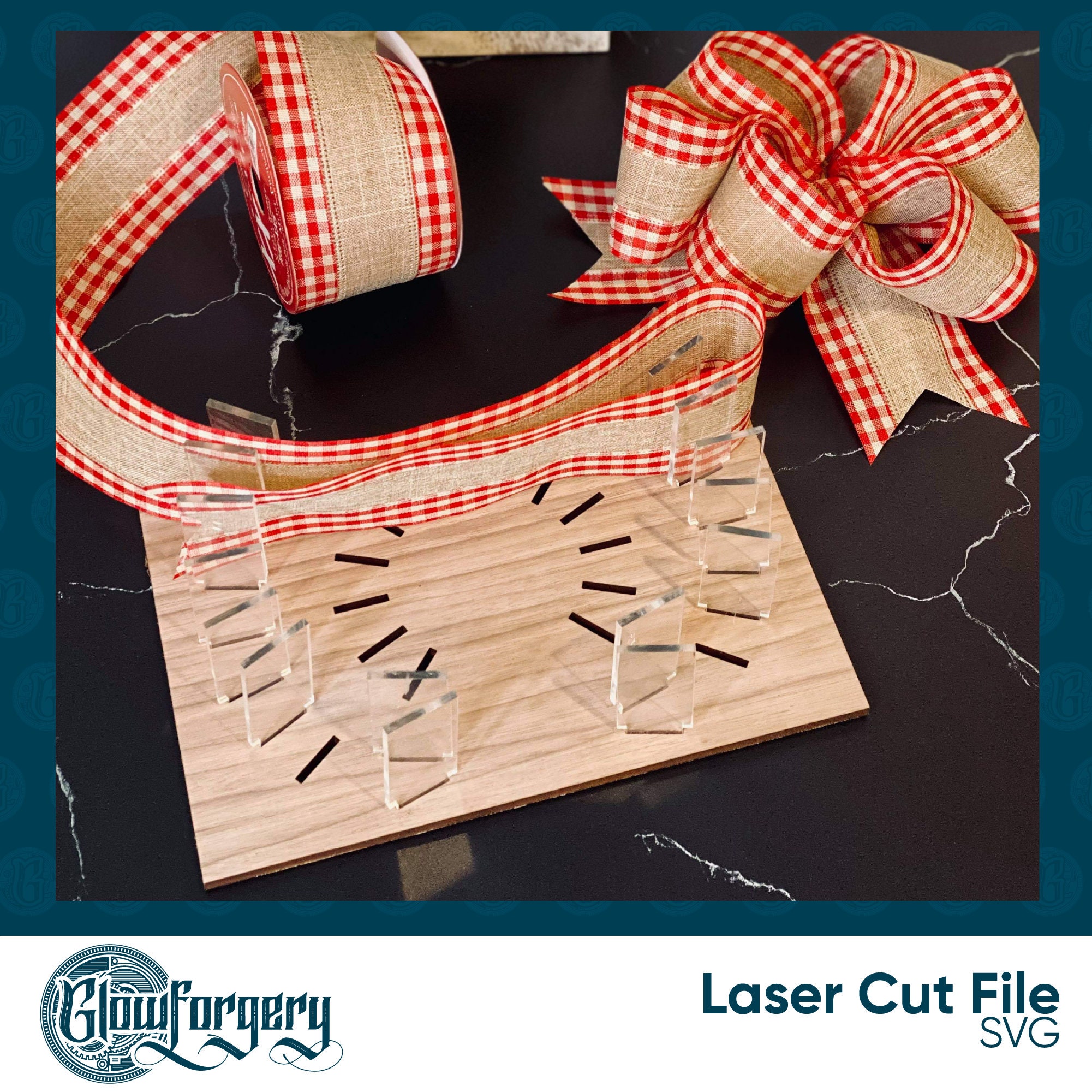 Bow Jig/ Digital Laser Cut SVG File / Glowforge / Home Decor / - Etsy