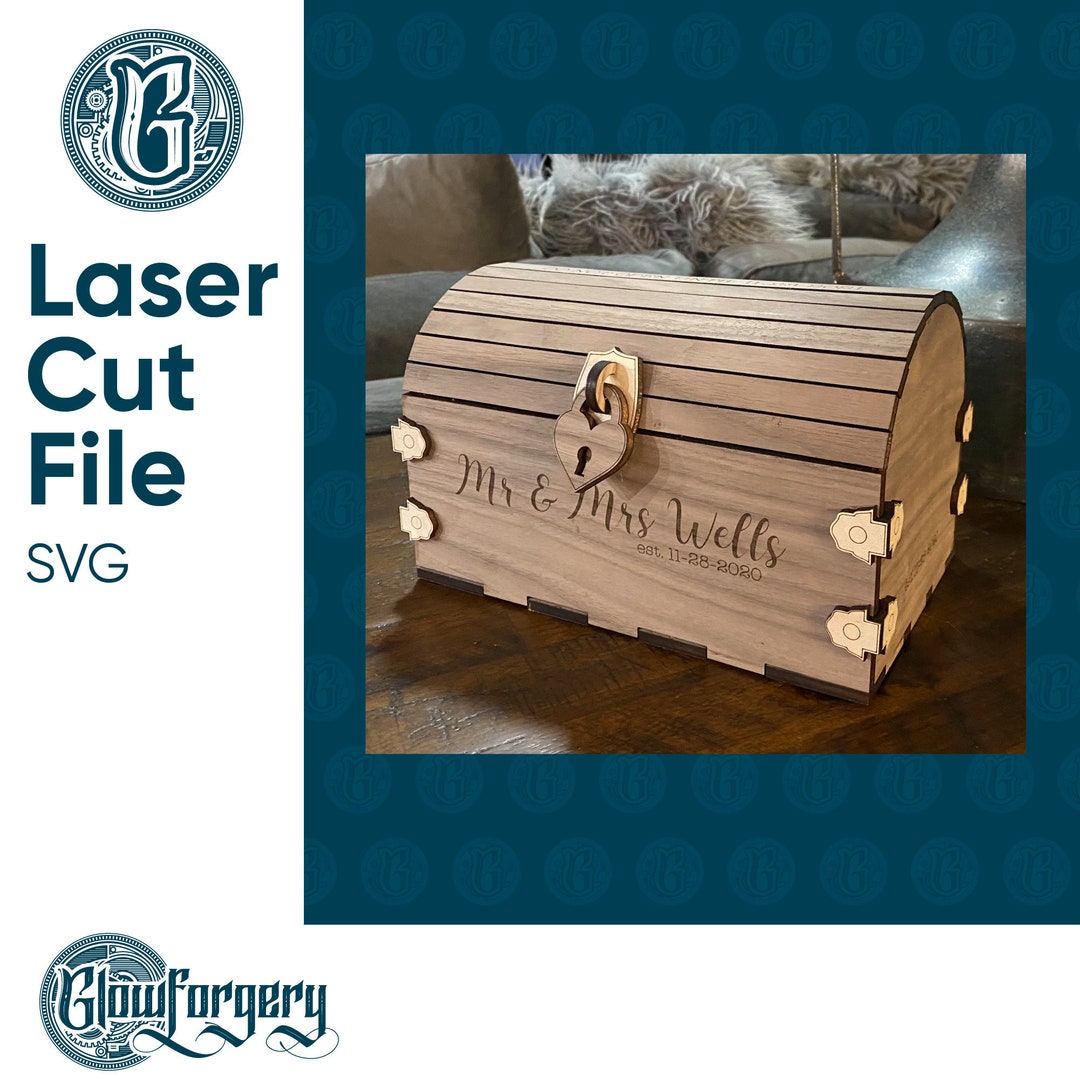 Time Capsule Treasure Chest / Digital Laser Cut SVG File / Glowforge ...