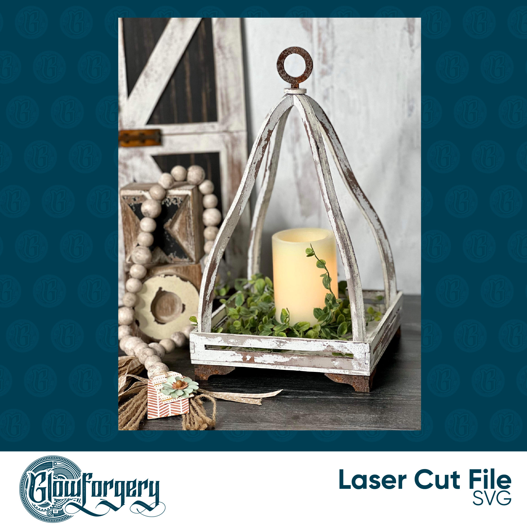 Rustic Cloche / Digital Laser Cut SVG File / Glowforge / Home Decor ...