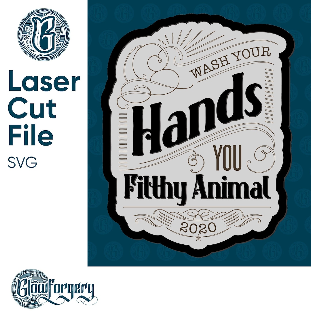 Wash Your Hands “filthy Animal” Sign: Home Alone SVG File (digital ...