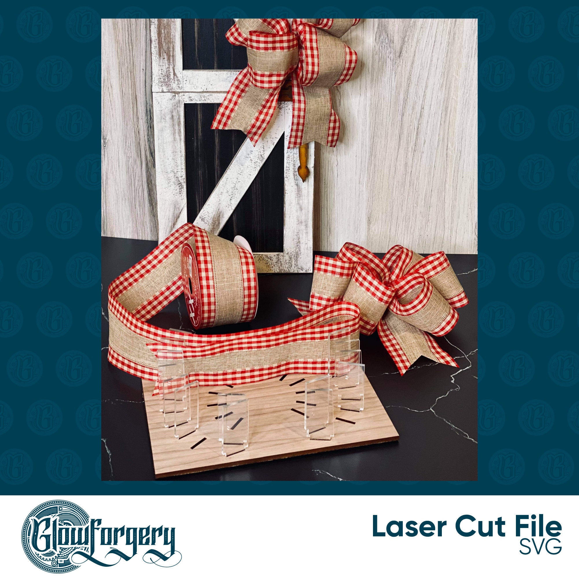 Bow Jig/ Digital Laser Cut SVG File / Glowforge / Home Decor / - Etsy