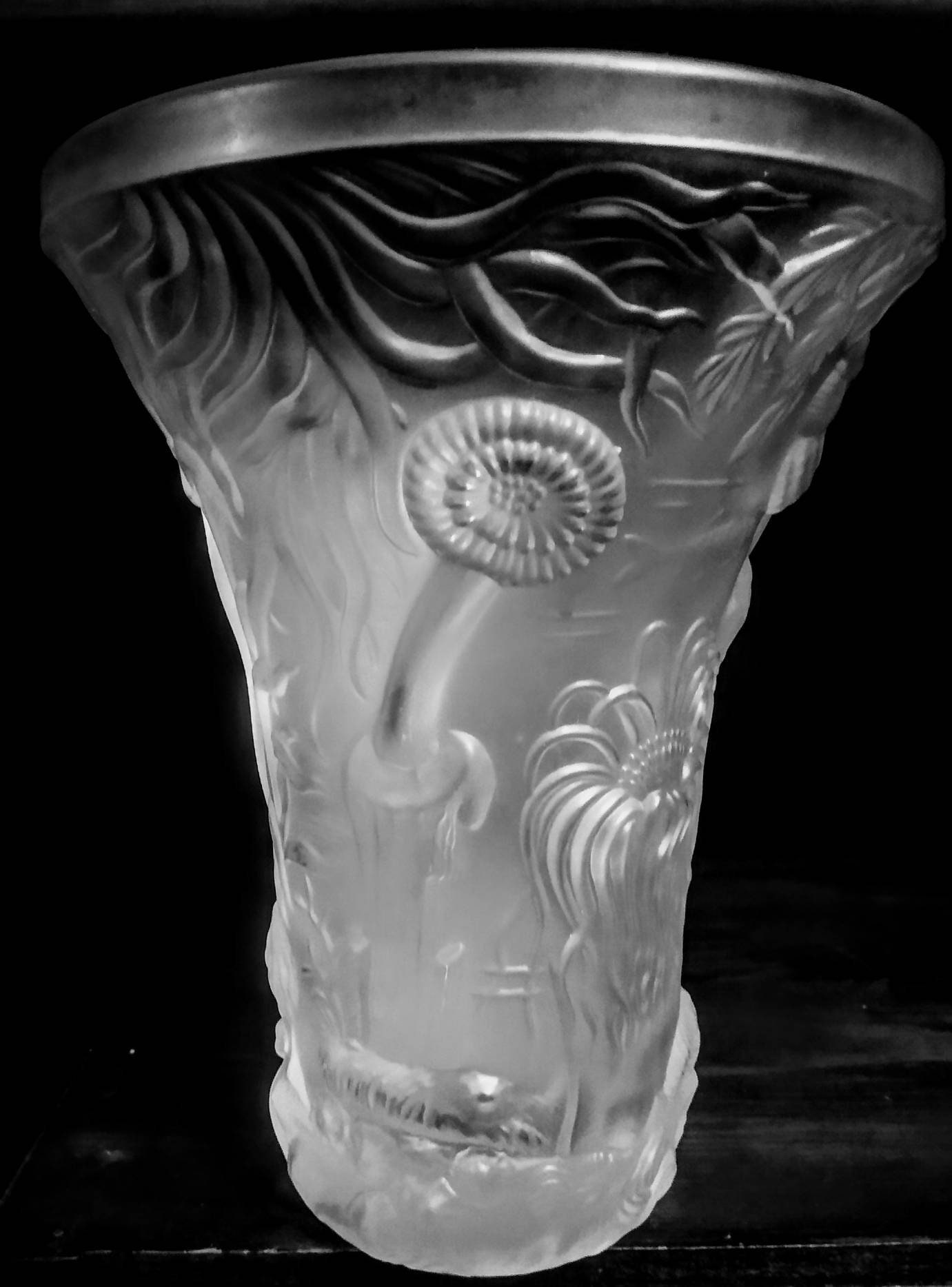 Marine Life Vase Inspired by Lalique - Etsy