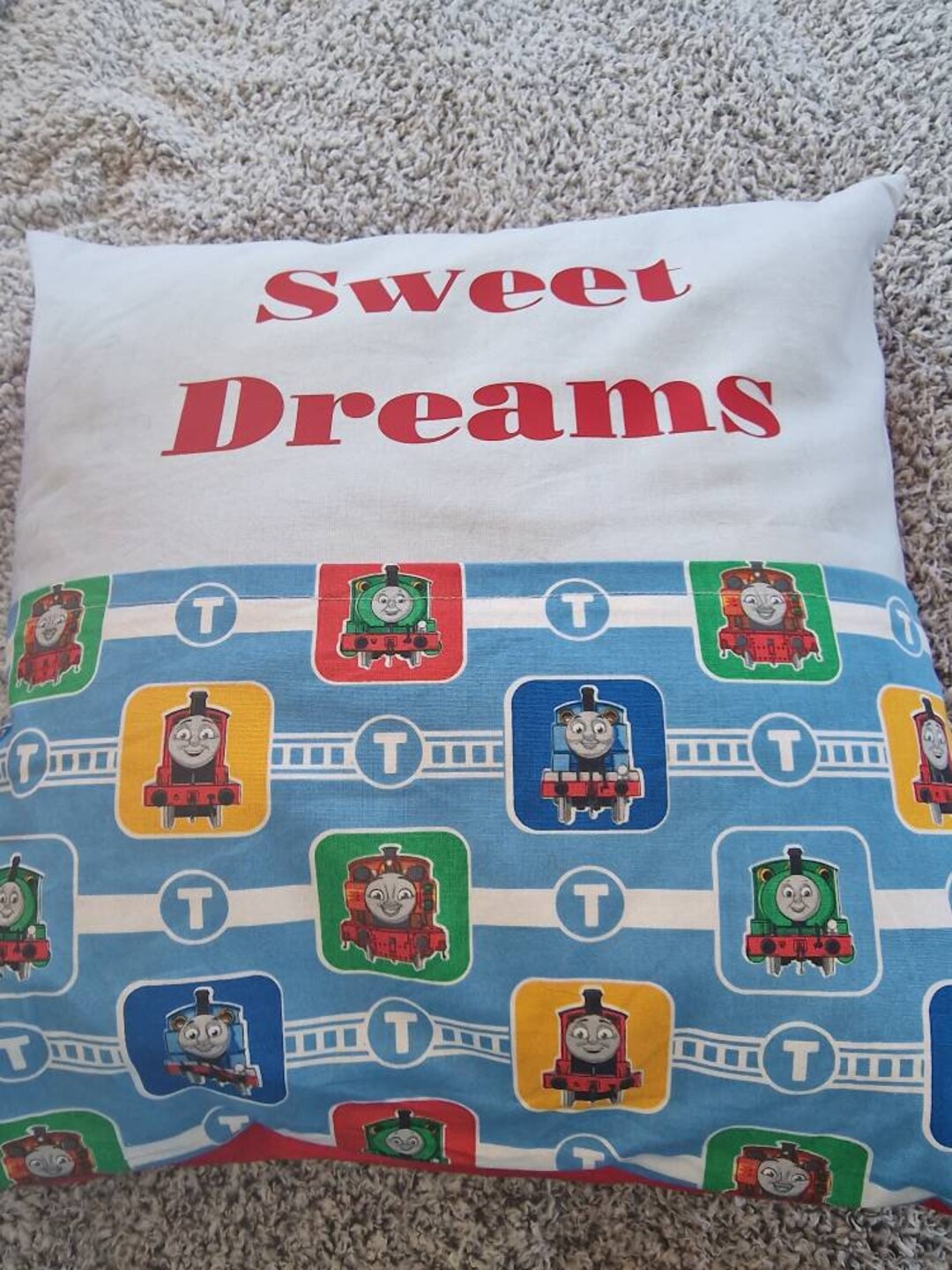 Thomas the Tank Story Book Cushions. Sweet Dreams or Add Your - Etsy