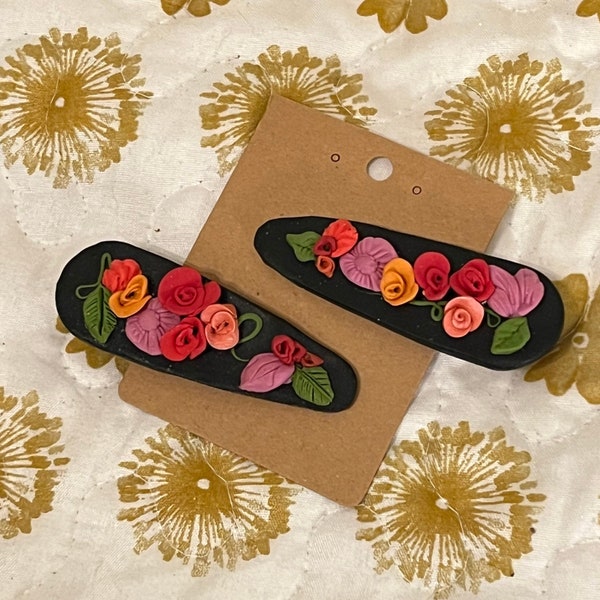 Black Hair Barrette - Etsy