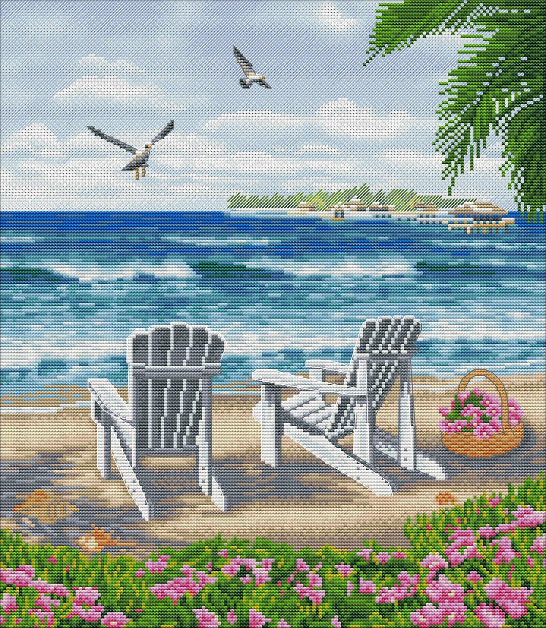 PDF Pattern Seaside Landscape - Etsy
