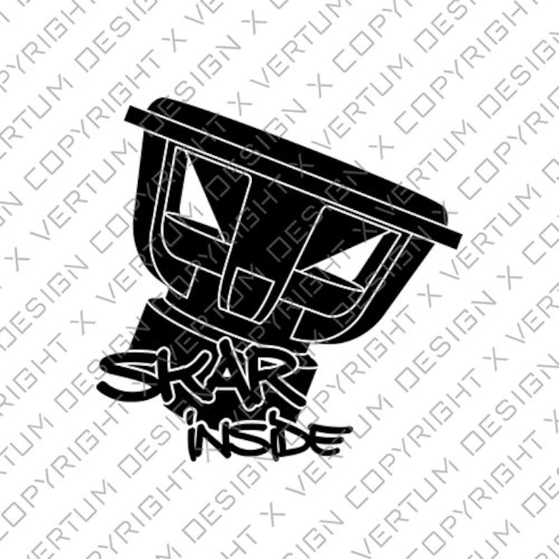 Skar Audio Inside - ZVX - 2 VERSIONS - Vector Ready for Decal Print ...