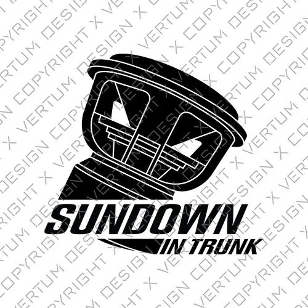 Sundown Audio X in Trunk - Vector Ready for Decal Print - Subwoofer ...
