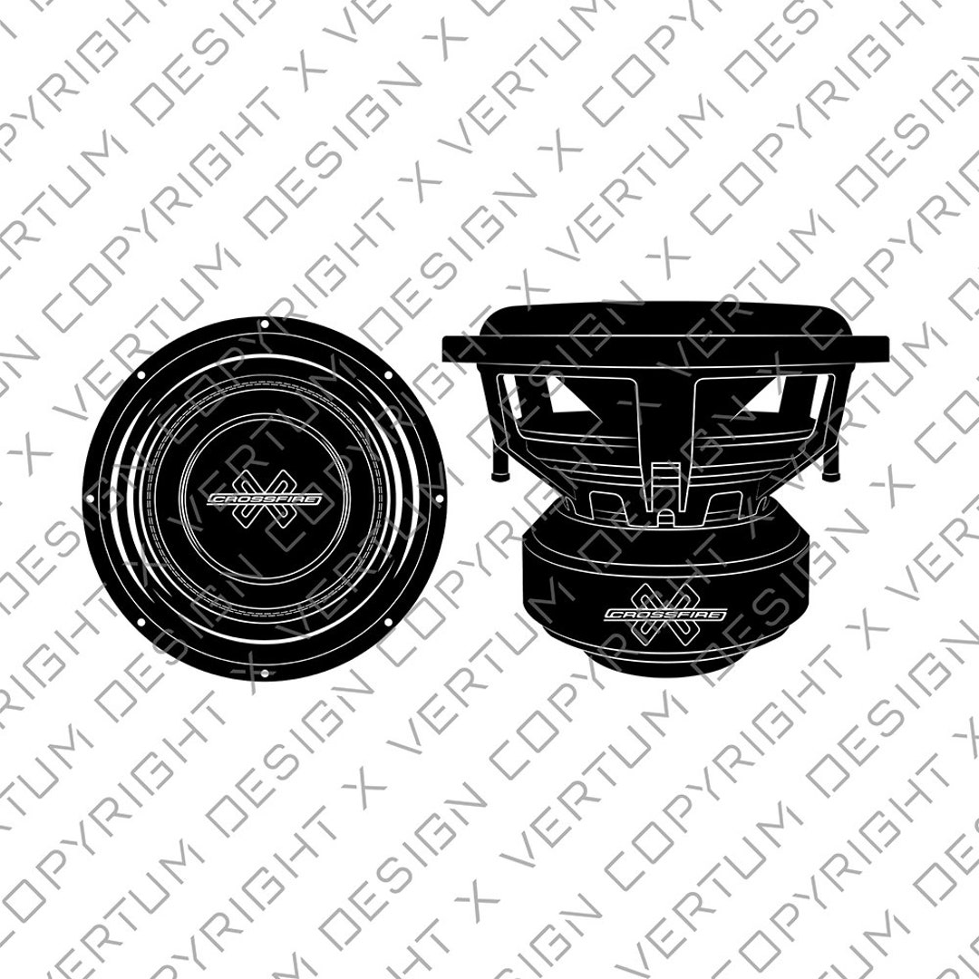 Crossfire Audio C7 12" Subwoofer Vector - Crossfire Subwoofer Vector ...