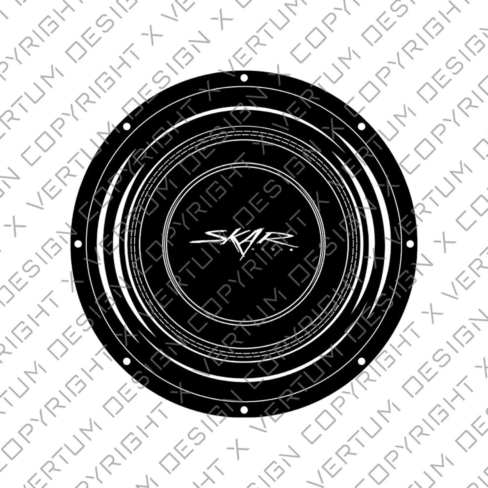 Skar Audio VXF 12" Subwoofer Vector Art (digital Download) - Etsy