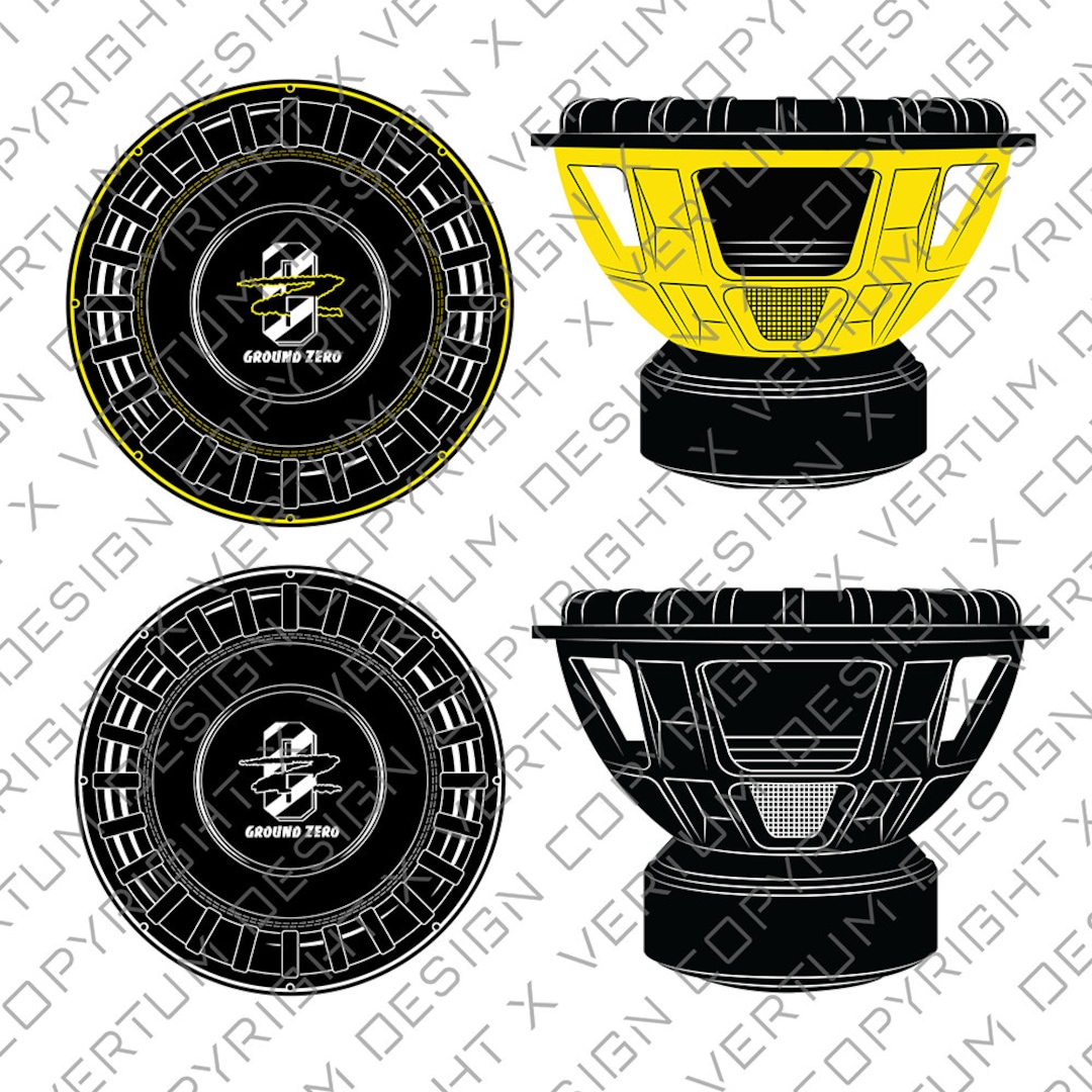 Ground Zero GZNW 15 X-FLEX Subwoofer Vector - Ground Zero Subwoofer ...