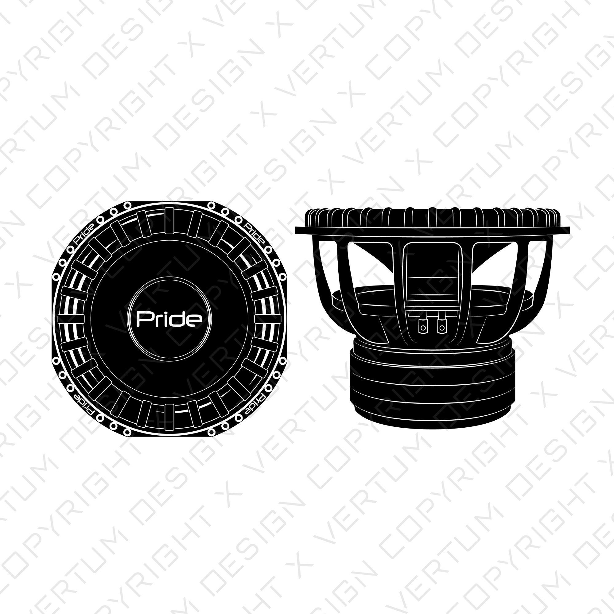 Pride Sv3 15 Subwoofer Vector Pride subwoofer vector | Etsy