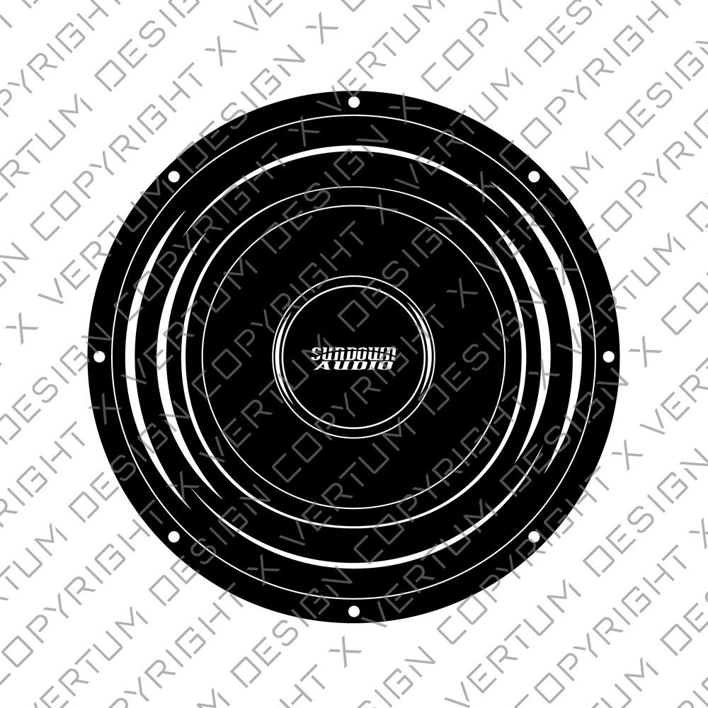 Sundown Nightshade NS 15" Subwoofer Vector - Sundown Audio Subwoofer ...