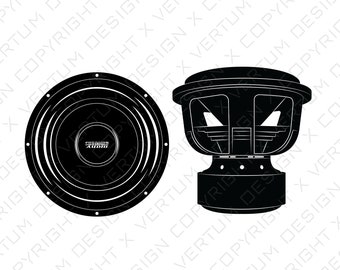 Car Audio Subwoofer Svg - Etsy