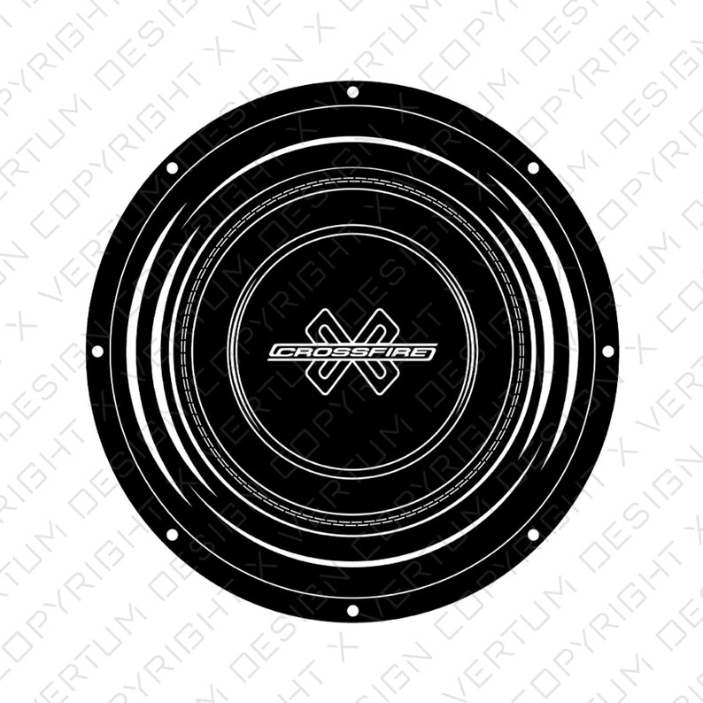 Crossfire Audio C7 12 Subwoofer Vector Crossfire - Etsy