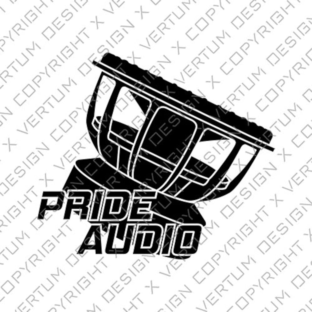 Pride Audio - 2 VERSIONS - Vector Ready for Decal Print - Subwoofer ...
