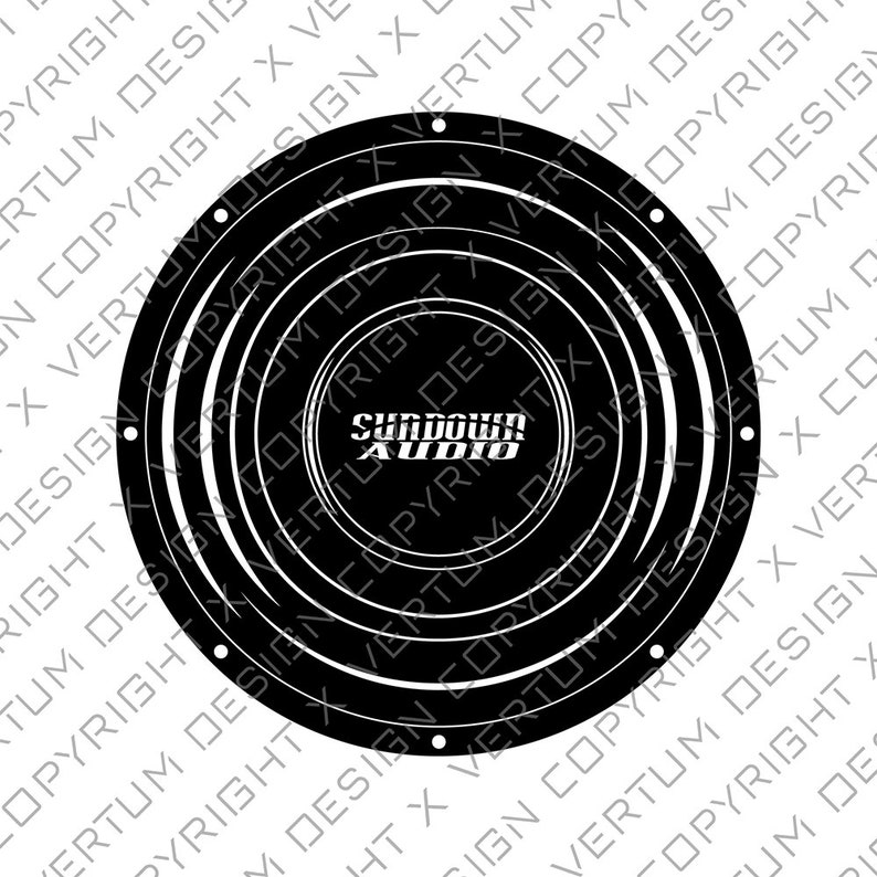 Sundown Audio X 12" Subwoofer Vector - Sundown Audio Subwoofer Vector ...