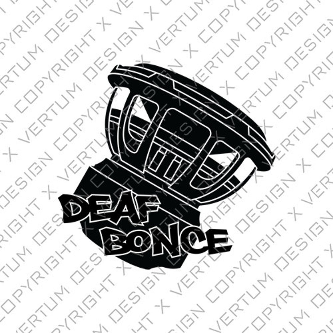 Deaf Bonce - Vector Ready for Decal Print - Subwoofer Vector - Speaker ...