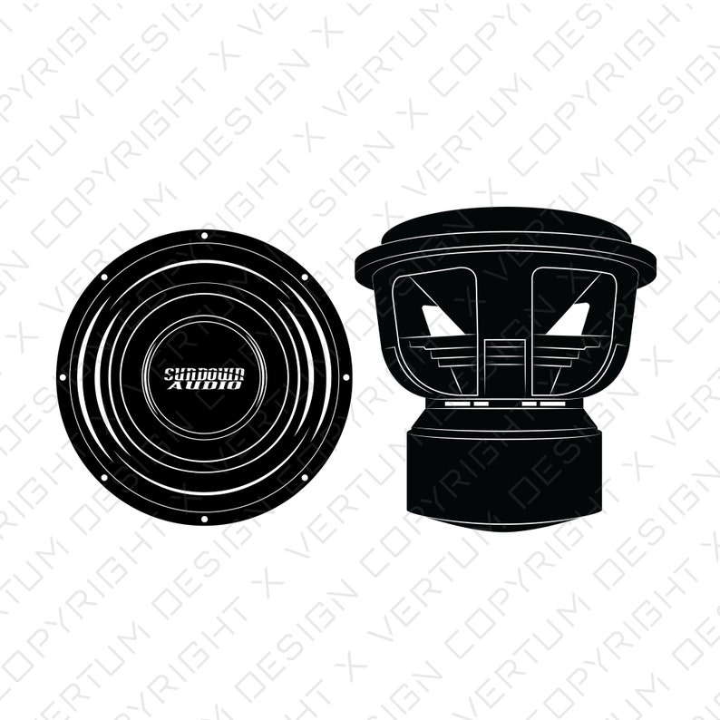 Sundown Audio X 12 Subwoofer Vector Sundown Audio | Etsy