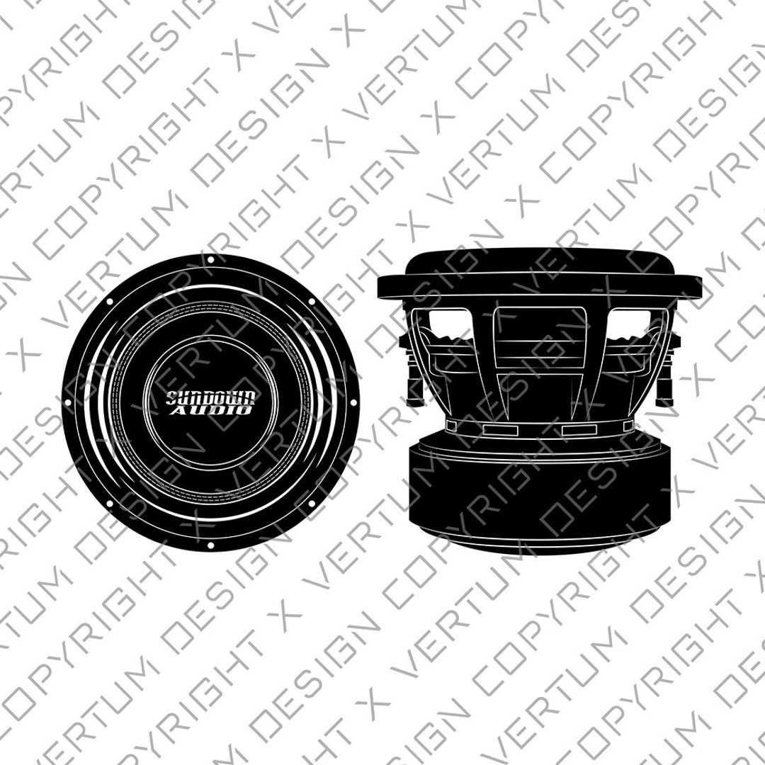 Sundown SA 8 Subwoofer Vector Sundown Audio subwoofer vector Speaker ...