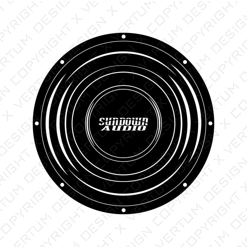Sundown Audio X 12 Subwoofer Vector Sundown Audio | Etsy
