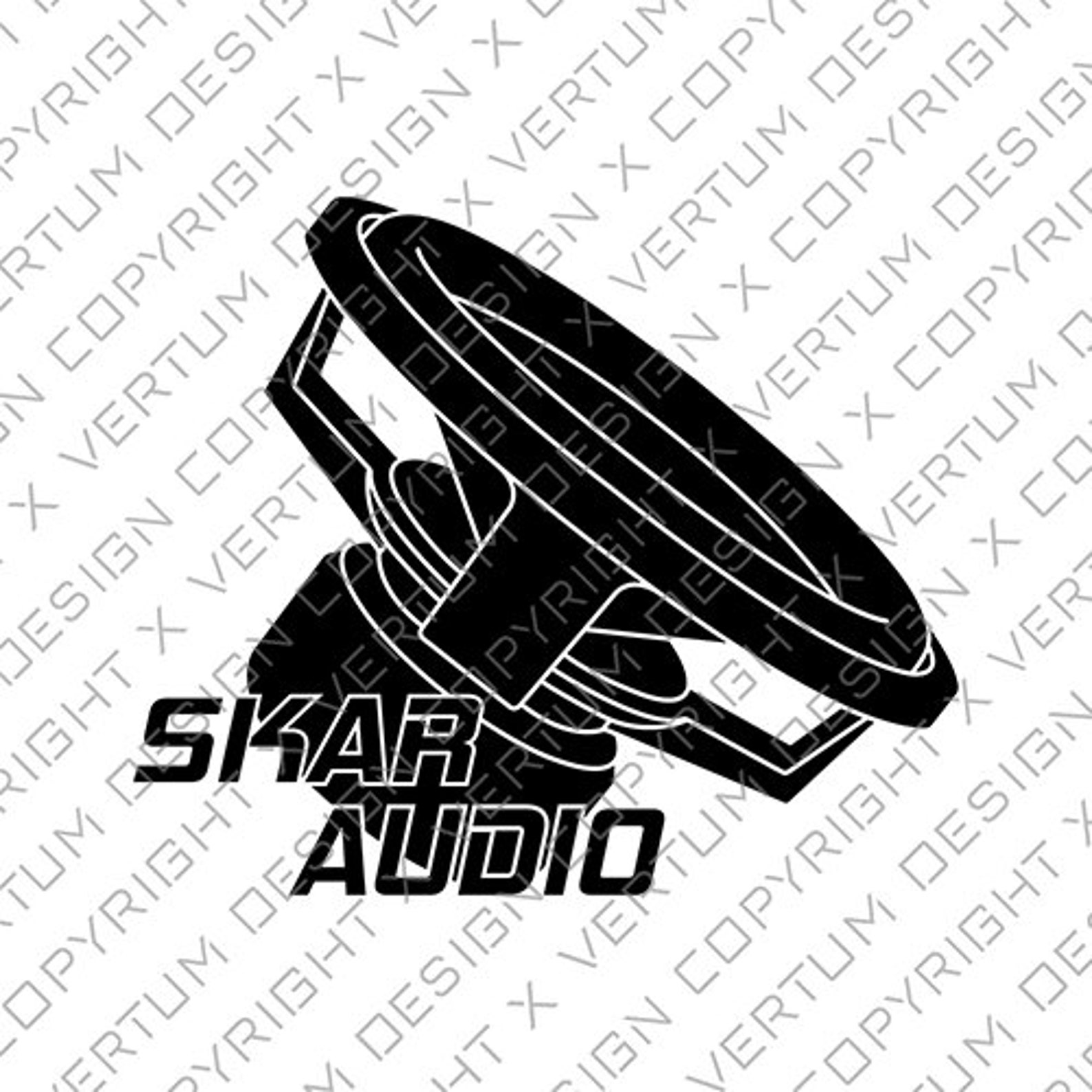 Skar Audio DDX Vector Ready for Decal Print Subwoofer Vector Speaker ...