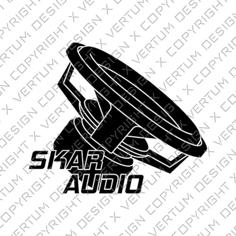 Skar Audio DDX - Vector Ready for Decal Print - Subwoofer Vector ...