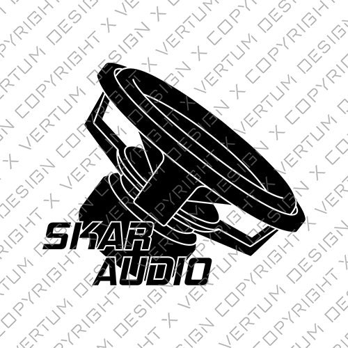 Skar Audio DDX - Vector Ready for Decal Print - Subwoofer Vector ...
