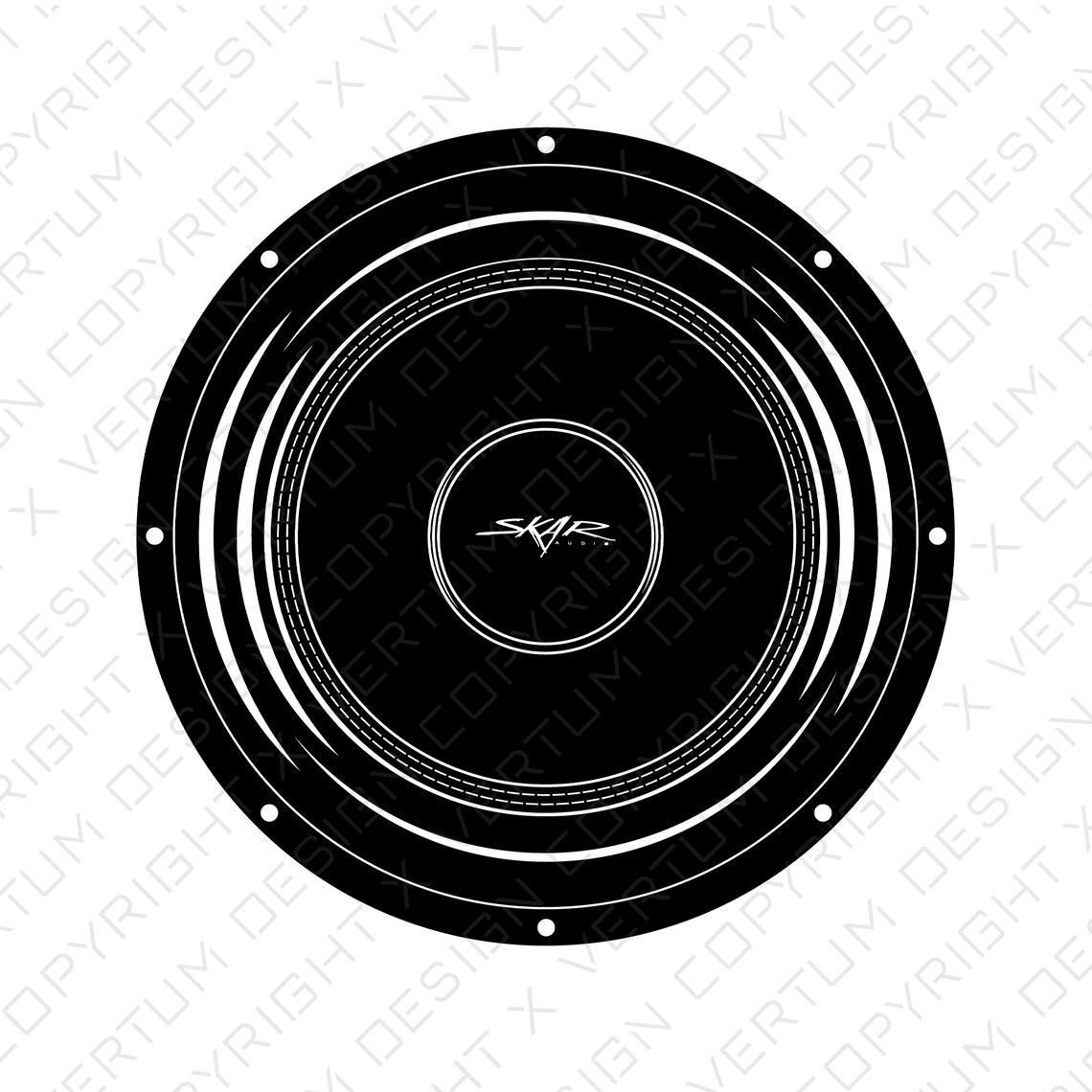 Skar ZVX 18 Subwoofer Vector Skar Audio Subwoofer | Etsy
