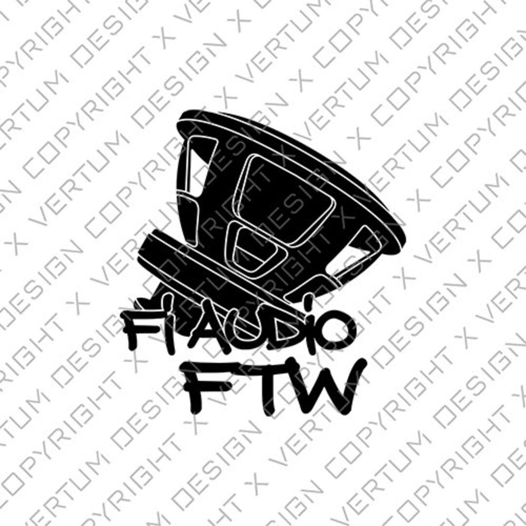 Fi Car Audio FTW - Vector Ready for Decal Print - Subwoofer Vector ...
