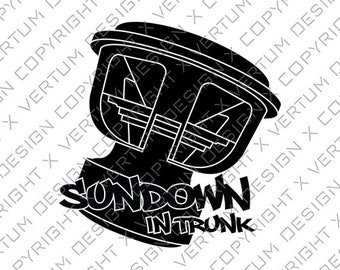 Sundown Audio X FTW - Vector Ready for Decal Print - Subwoofer Vector ...