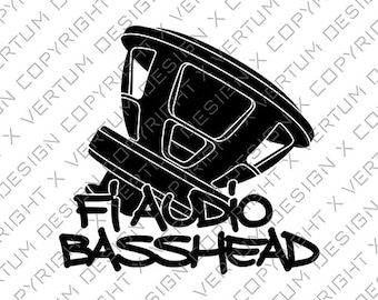 Skar Audio Basshead VXF 2 VERSIONS Vector Ready for Decal Print ...