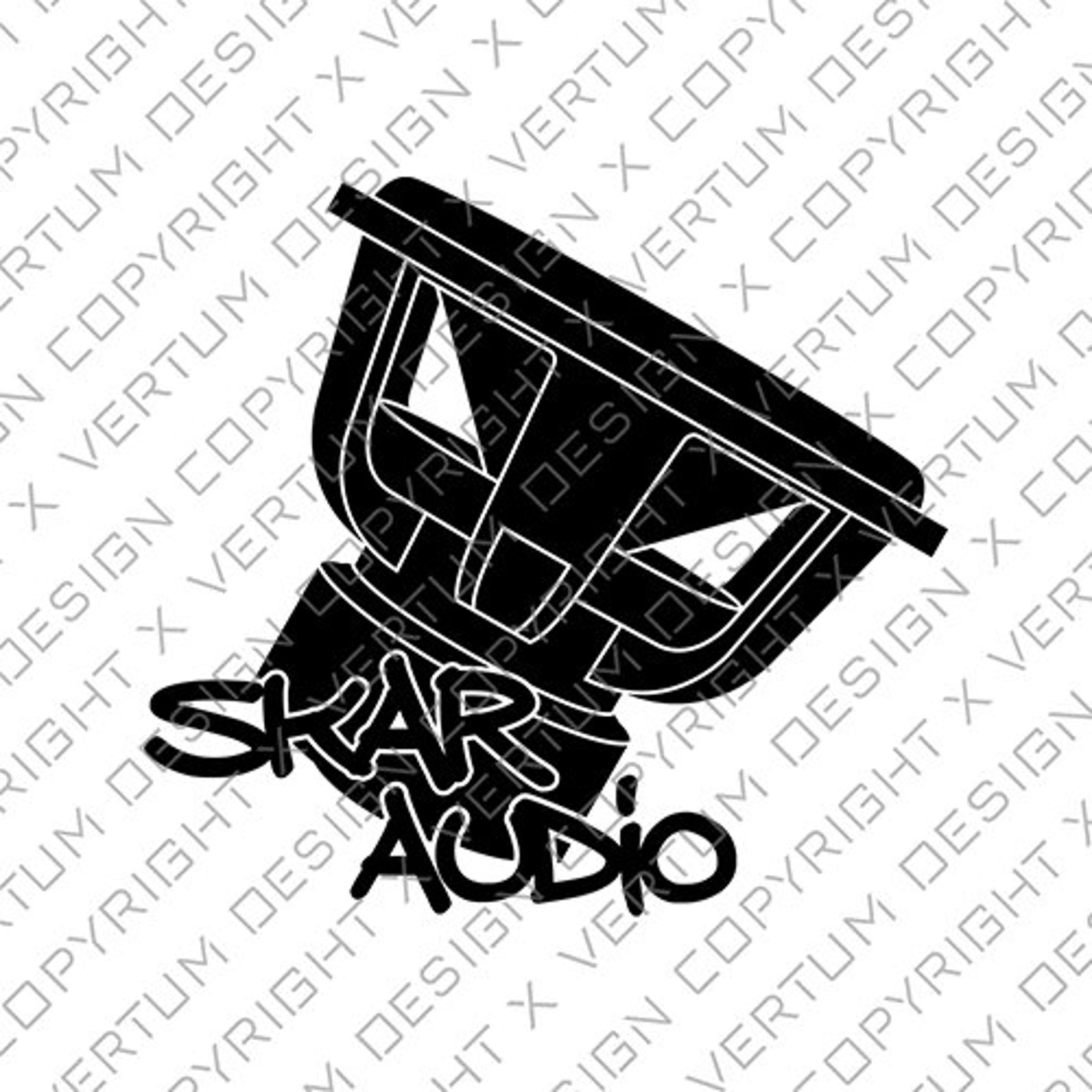 Skar Audio ZVX - Vector Ready for Decal Print - Subwoofer Vector ...