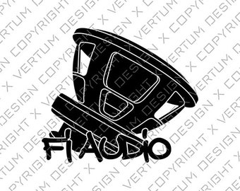 Sundown Audio X 2 VERSIONS Vector Ready for Decal Print Subwoofer ...