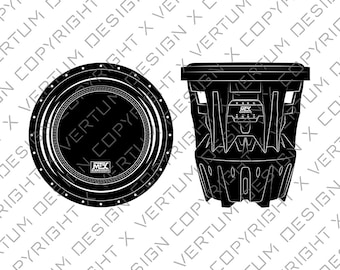 Sundown Nightshade NS 15" Subwoofer Vector - Sundown Audio Subwoofer ...